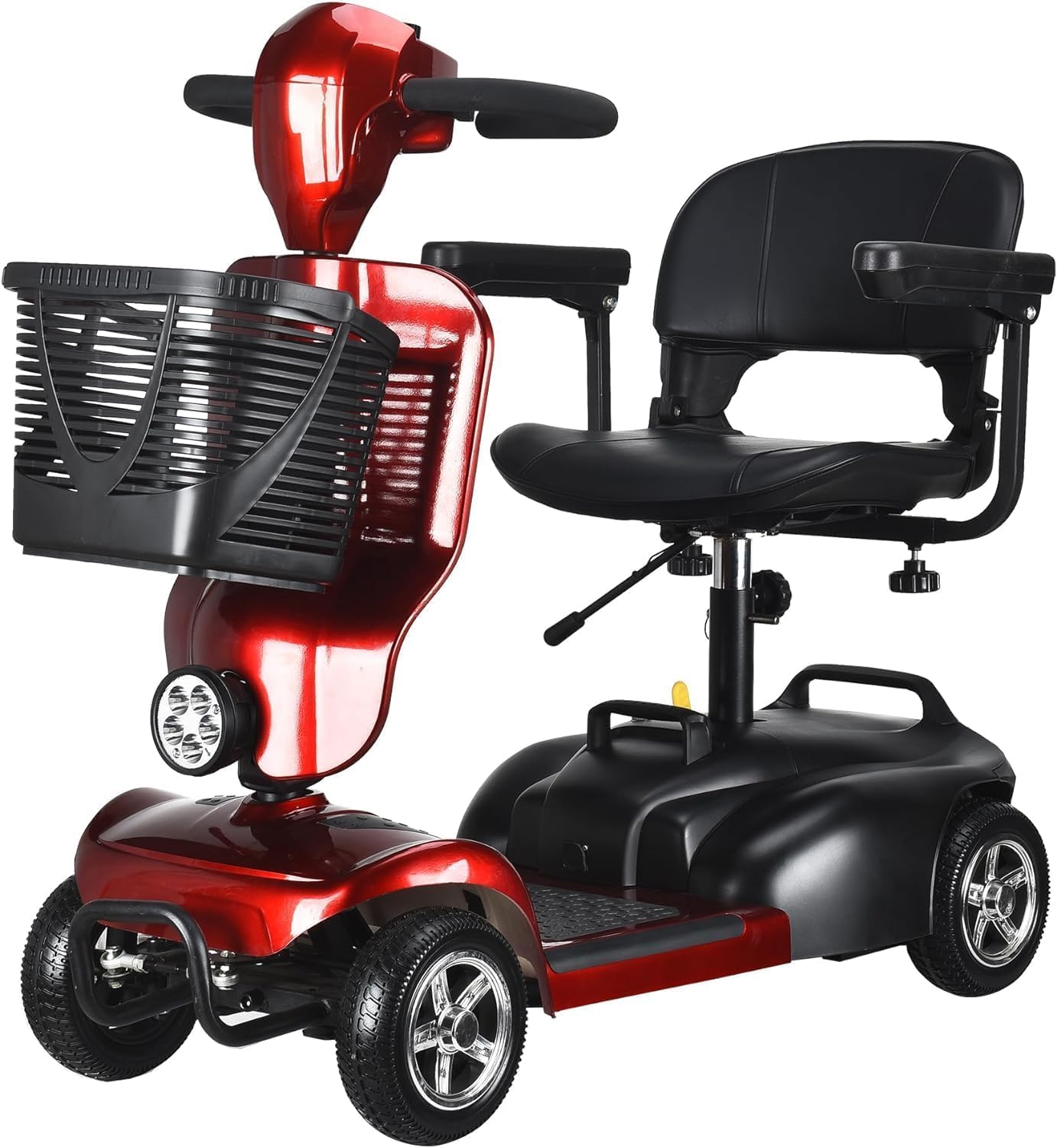 Amazon.com: 4 Wheel Battery Powered Mobility Scooter - Compact Heavy ...