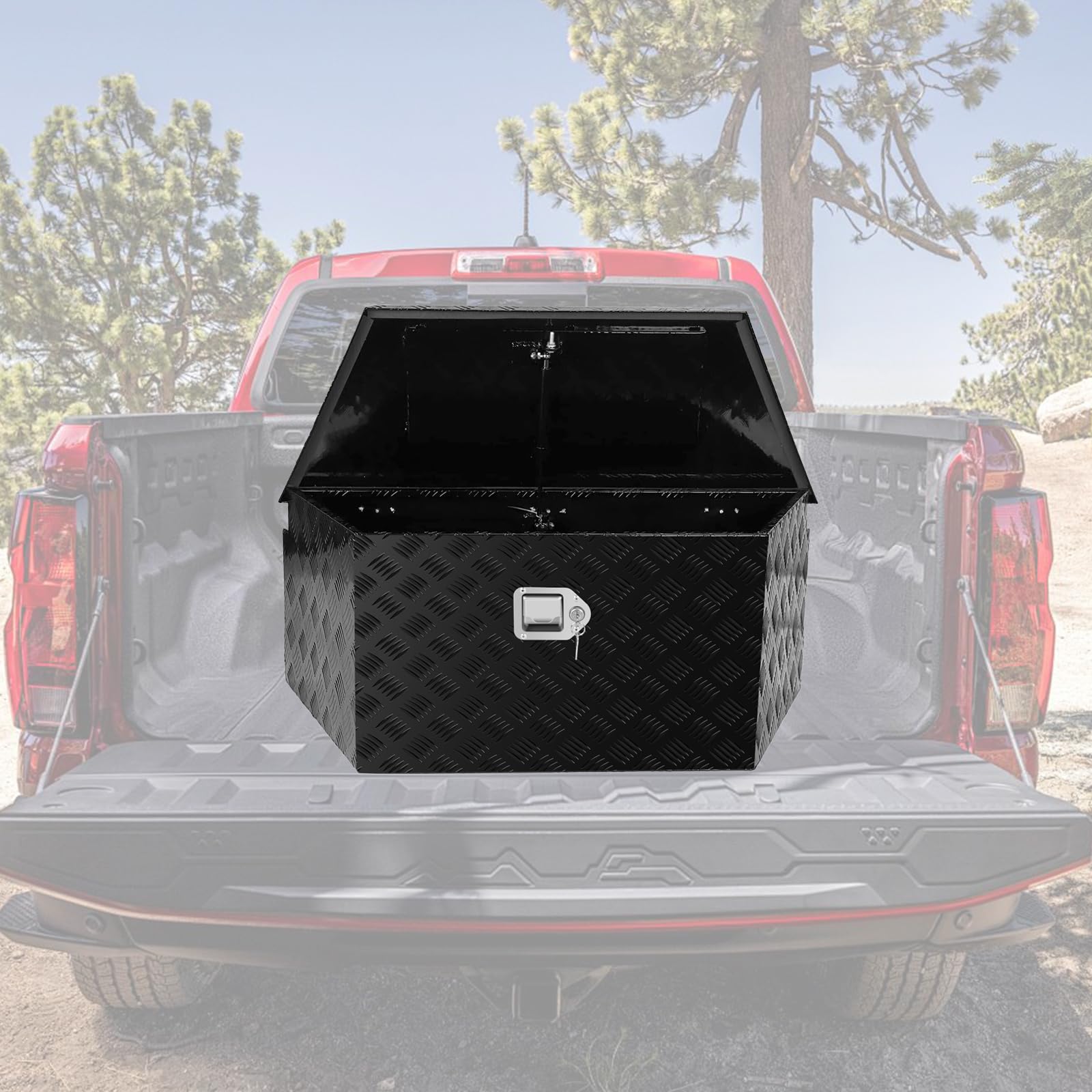 Amazon.com: BLACKHORSE-RACING 39inch Aluminum Trailer Tongue Box with ...