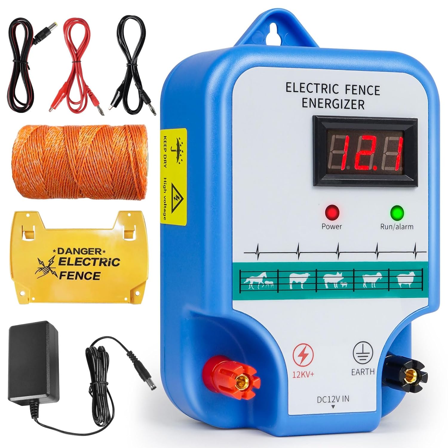 Amazon.com: THILEMON Electric Fence Energizer for Livestock - ，Electric ...