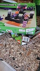 Amazon.com: LEGO Minecraft The End Arena 21242, Player-vs-Player Battle ...