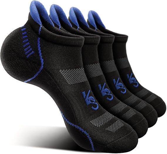 Amazon.com: Mens Running Socks 2/6 Pairs,KEMISANT Athletic Ankle Socks ...