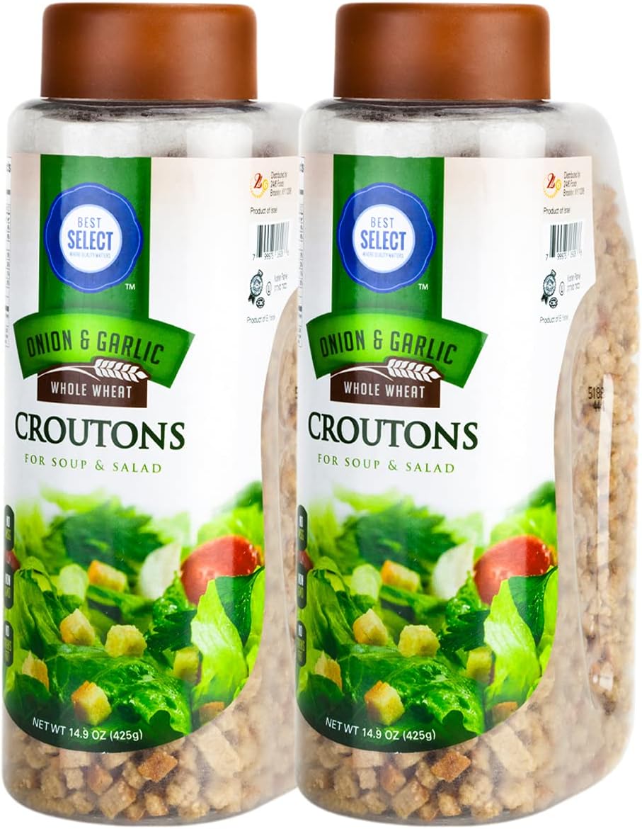 Amazon.com : Portion Packs of Mini Croutons Pack of 25 - Seasoned ...