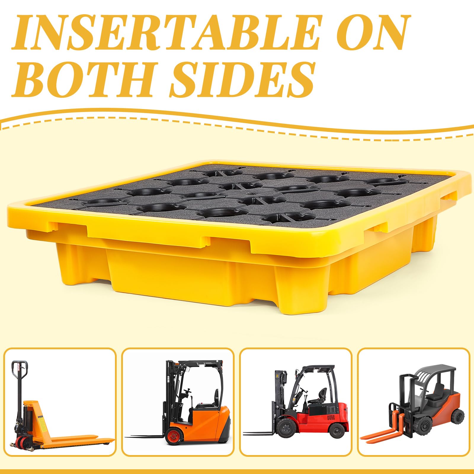 Snapklik.com : Thyle Spill Containment Platform Yellow And Black ...