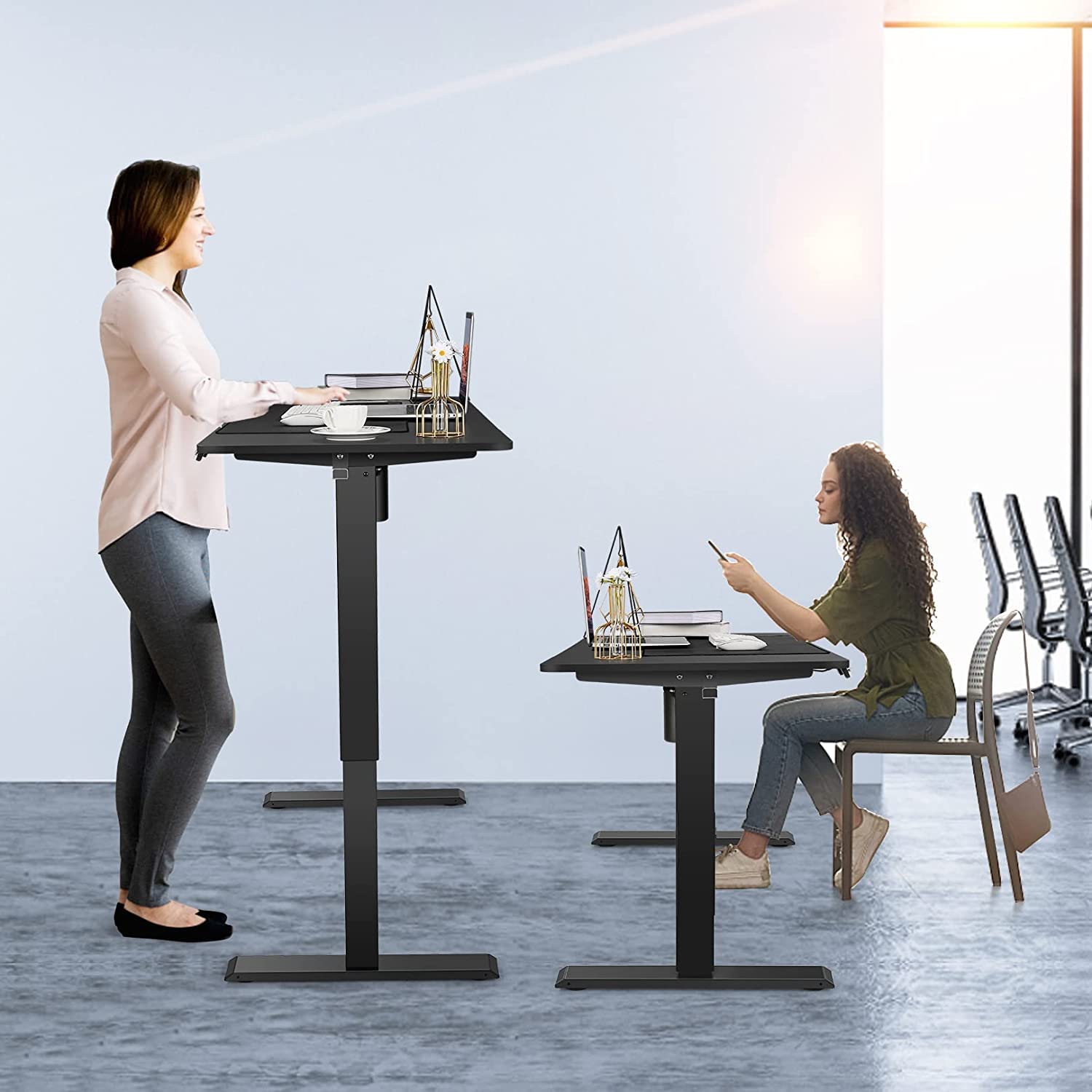 Snapklik.com : Farexon Standing Desk Adjustable Height, Adjustable Desk ...