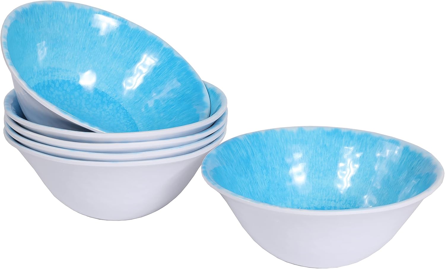Amazon.com | Aidio 6pcs Cereal Bowls, Melamine bowls Set,Dishwasher ...