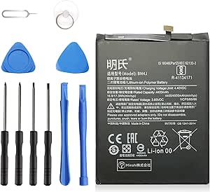 Amazon.co.jp: 明氏 for Xiaomi Redmi Note 8 PRO BM4J LBHB 3.85V 4400mAh ...