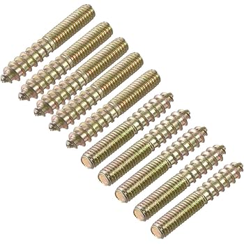 6mm / M6 x 100 A2 Stainless Steel Hanger Bolts Wood to Metal Dual ...