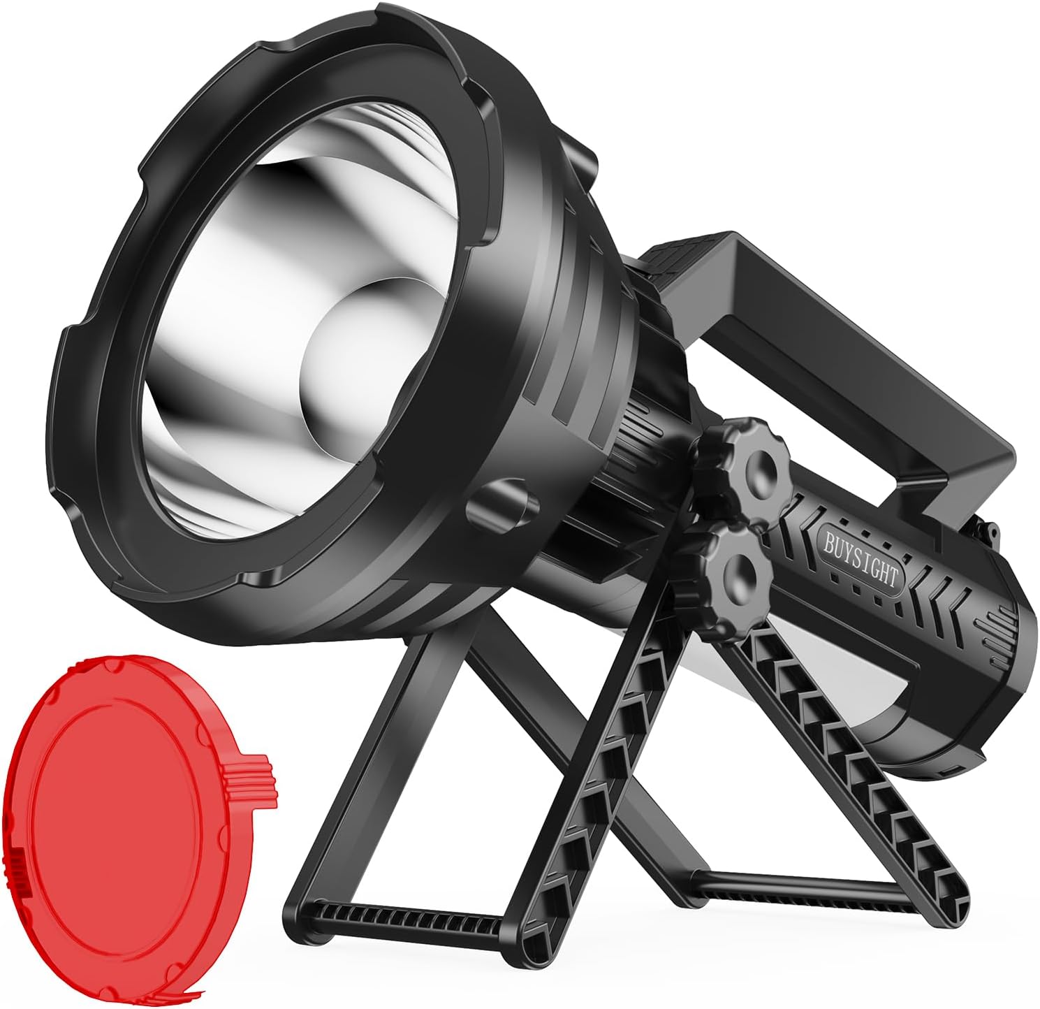 BUYSIGHT Rechargeable Spotlight Flashlight High Lumens 2000,Large ...