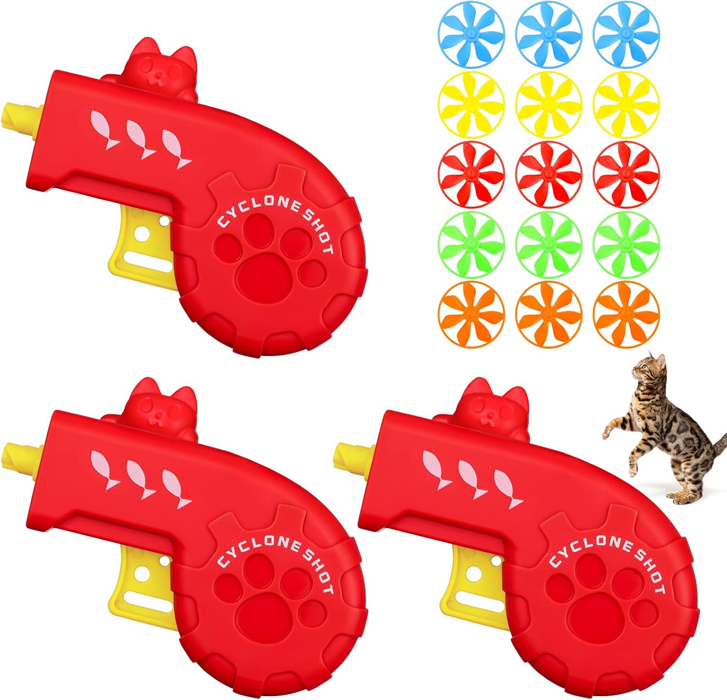 Amazon.com: Sumind 18 Pieces Interactive Cat Fetch Tracking Toys With 5 ...