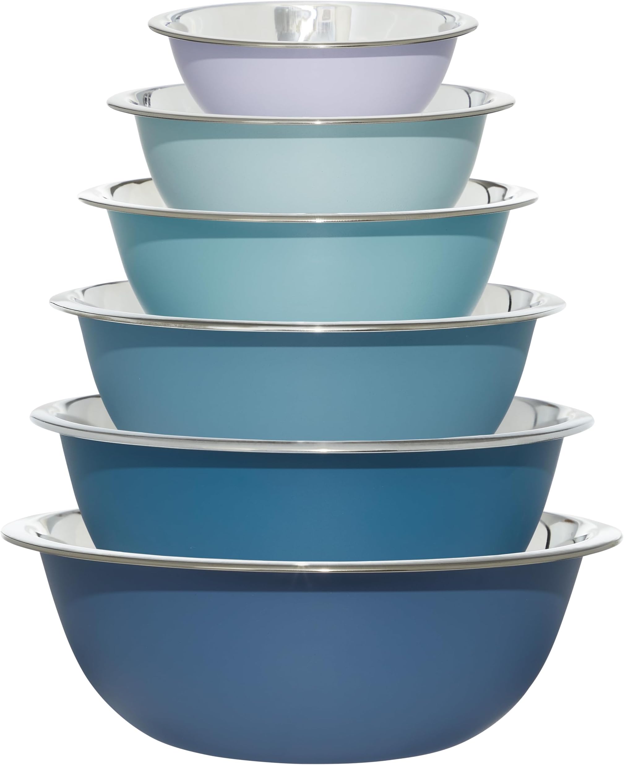 Amazon.com: Fiesta Mixing 8-Piece Stainless Steel Bowl Set with Lids, 1 ...
