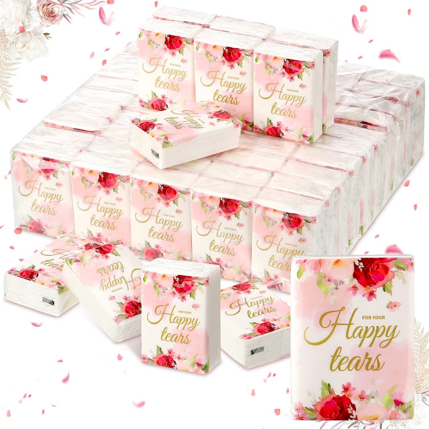 Amazon.com: Wedding Facial Tissues Packs Items for Wedding Welcome Bags ...
