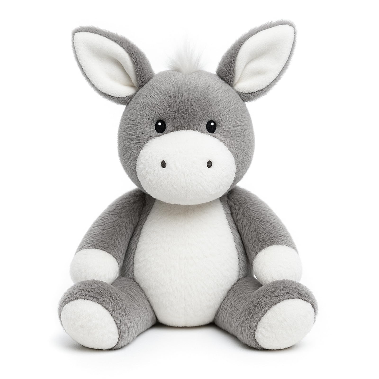 Snapklik.com : WEIGEDU Adorable Gray Donkey Plush Toy - 12.6 Inch Soft ...