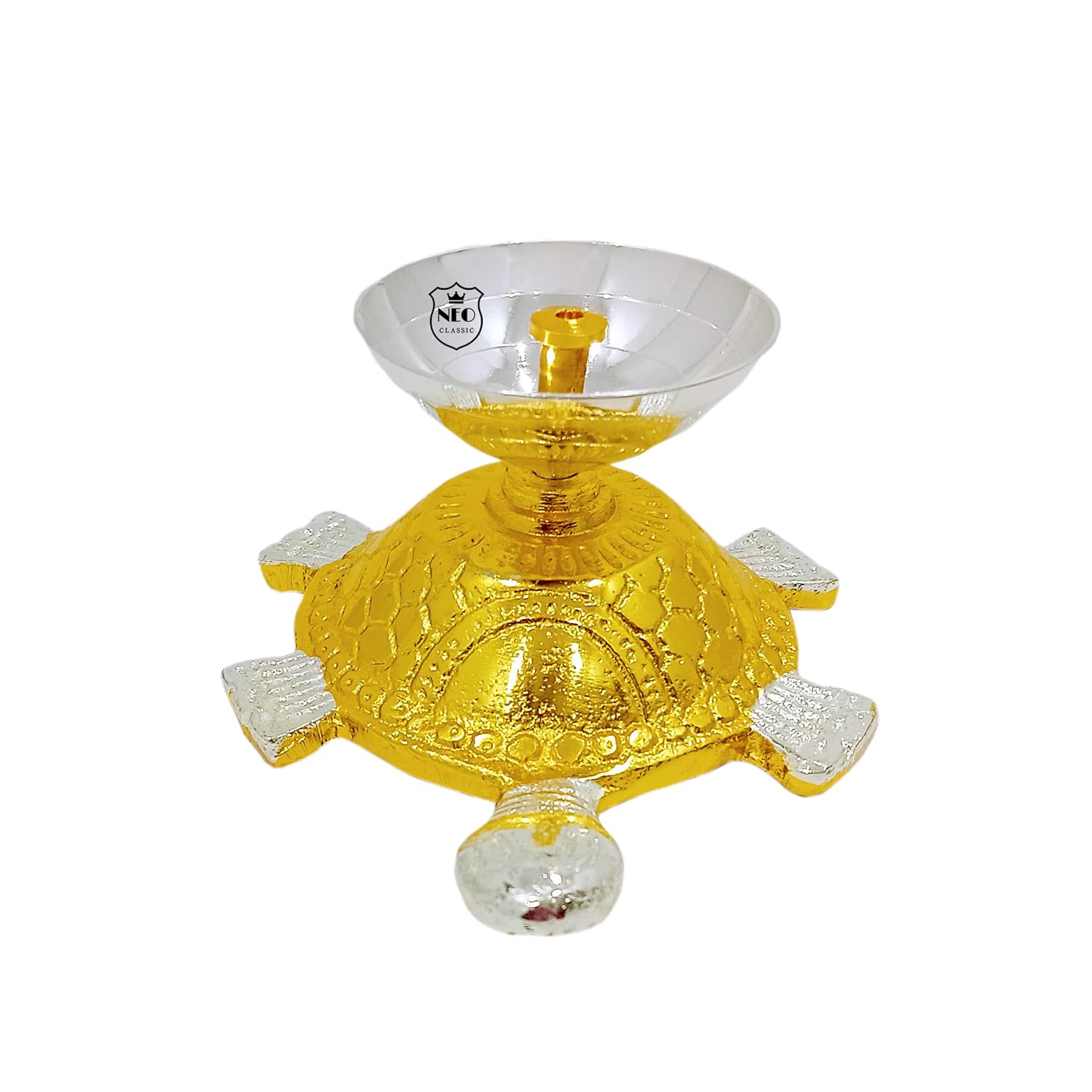 Buy Neo Classic Deepak for Puja Room Tortoise Kachua Statue Oil Deepak ...