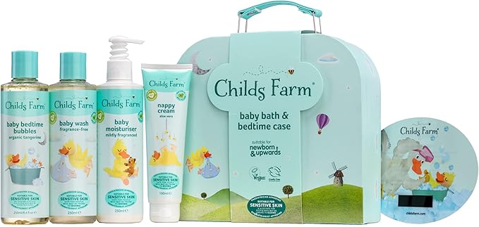 Childs Farm Baby Gifting Suitcase Baby Wash Bubble Bath Baby ...