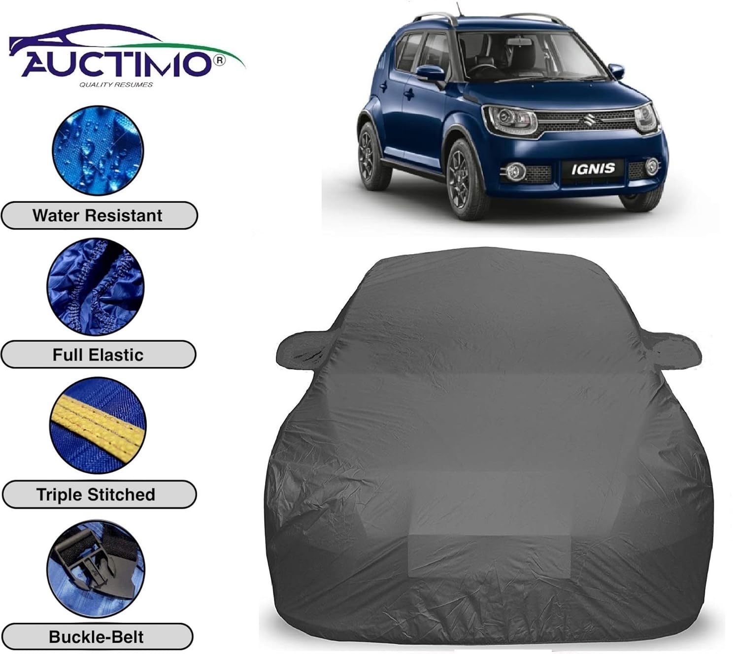 AUCTIMO® Maruti Suzuki Ignis Car Cover Waterproof / Ignis Car Cover ...