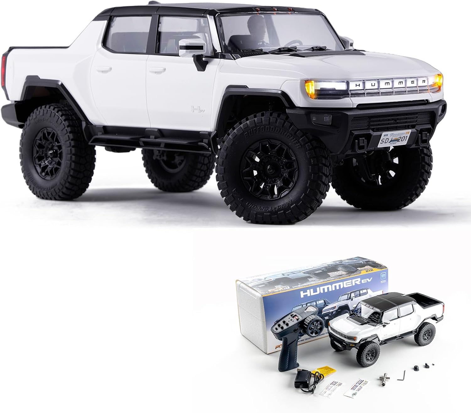 Amazon.com: BEEZRC FMS 1/18 RC Crawler RTR FCX18 HMMWV EV Licensed RC ...