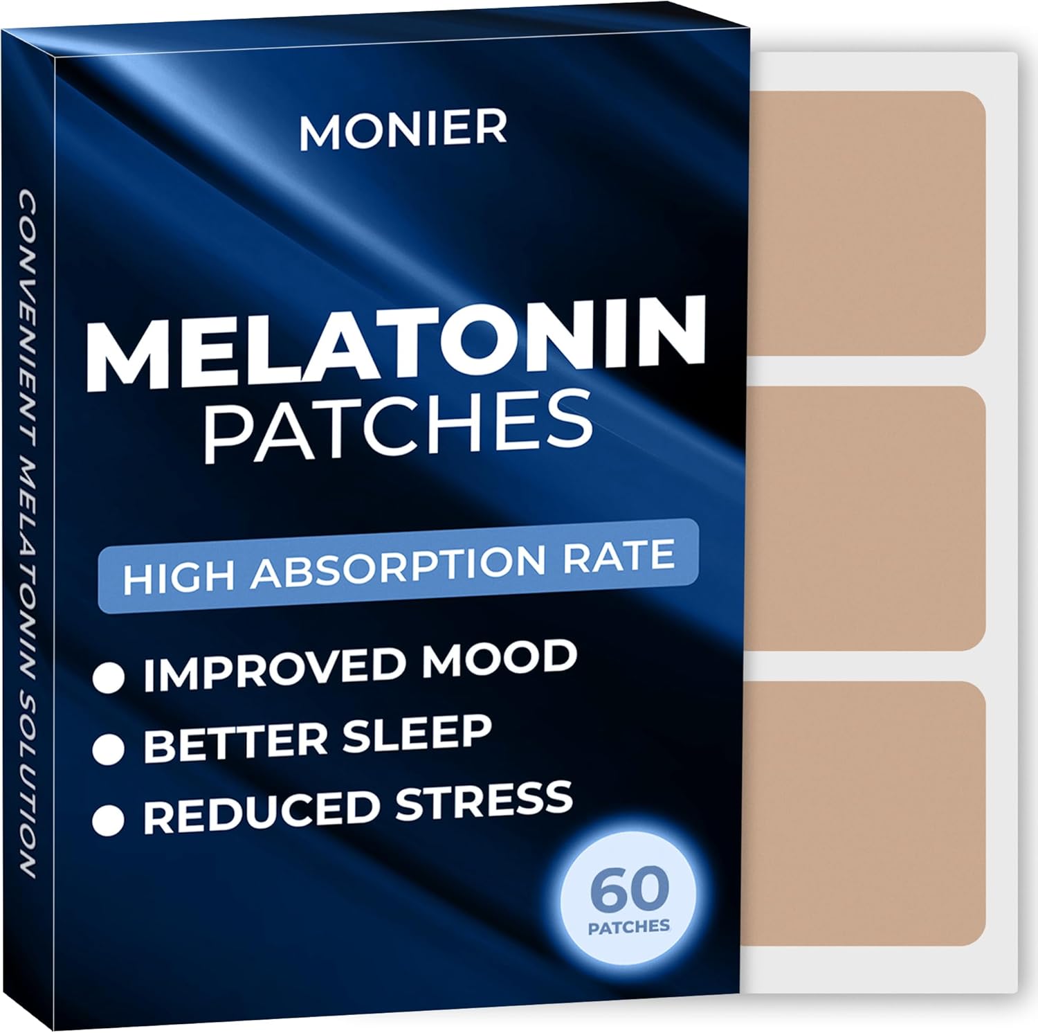 Amazon.com: MONIER Melatonin Sleep Patches for Adults Extra Strength ...