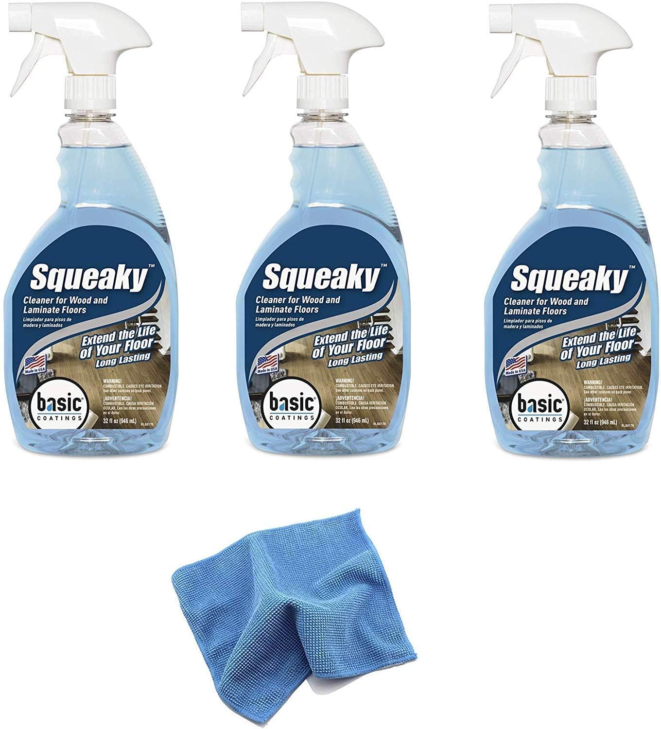 Amazon.com: Basic Squeaky 3 Pack Spray : Health & Household