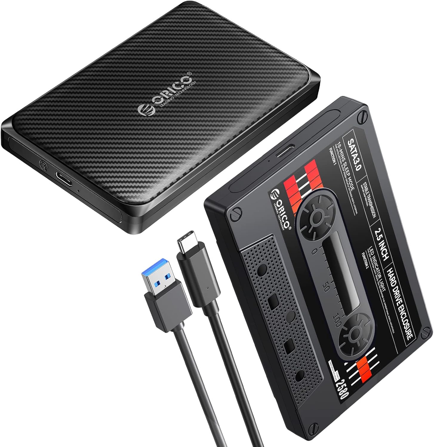 Amazon.com: ORICO 2.5'' DIY Sticker USB C Hard Drive Enclosure ...