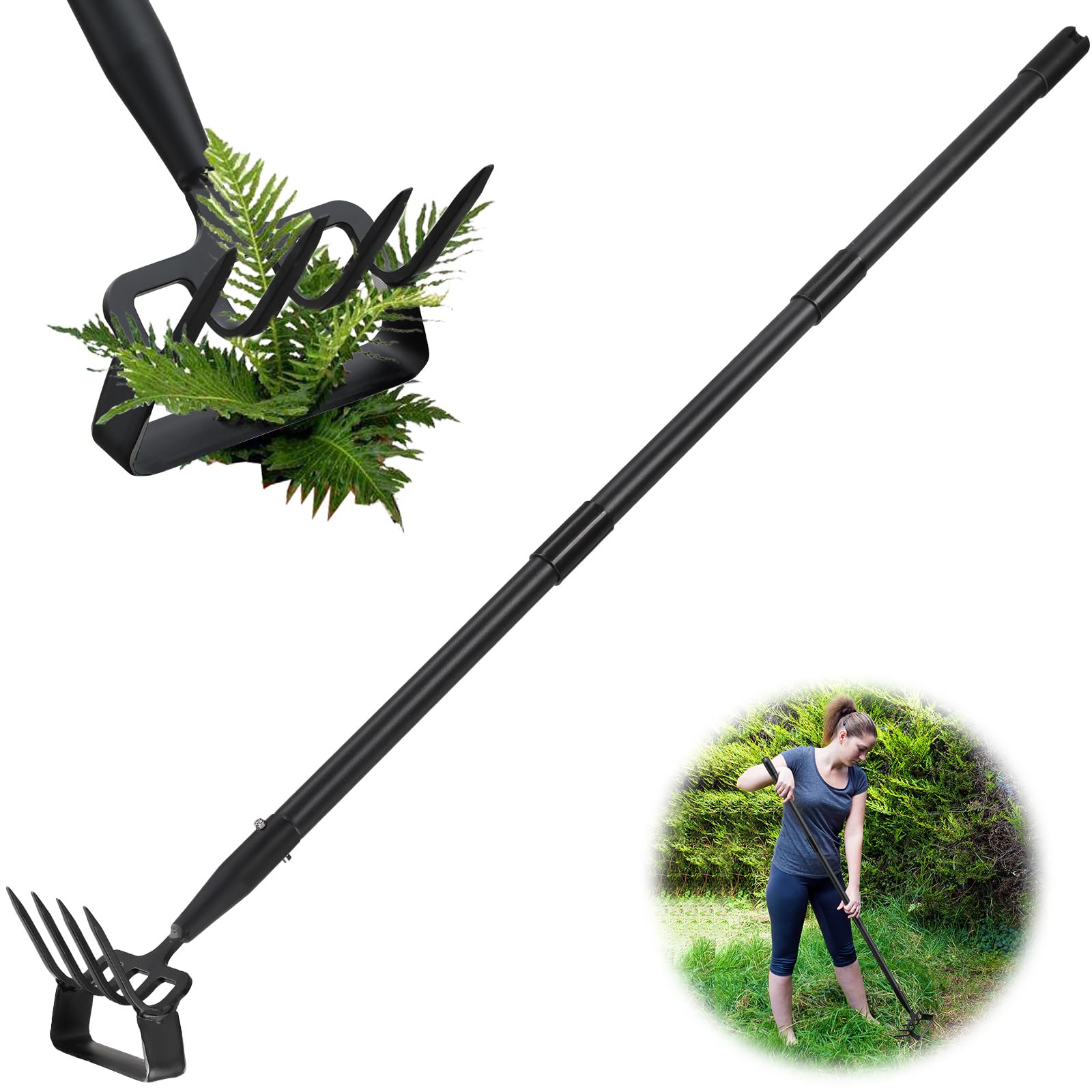 Snapklik.com : Garden Hoe Cultivator Weeding Tool, Stirrup Hoe Rake