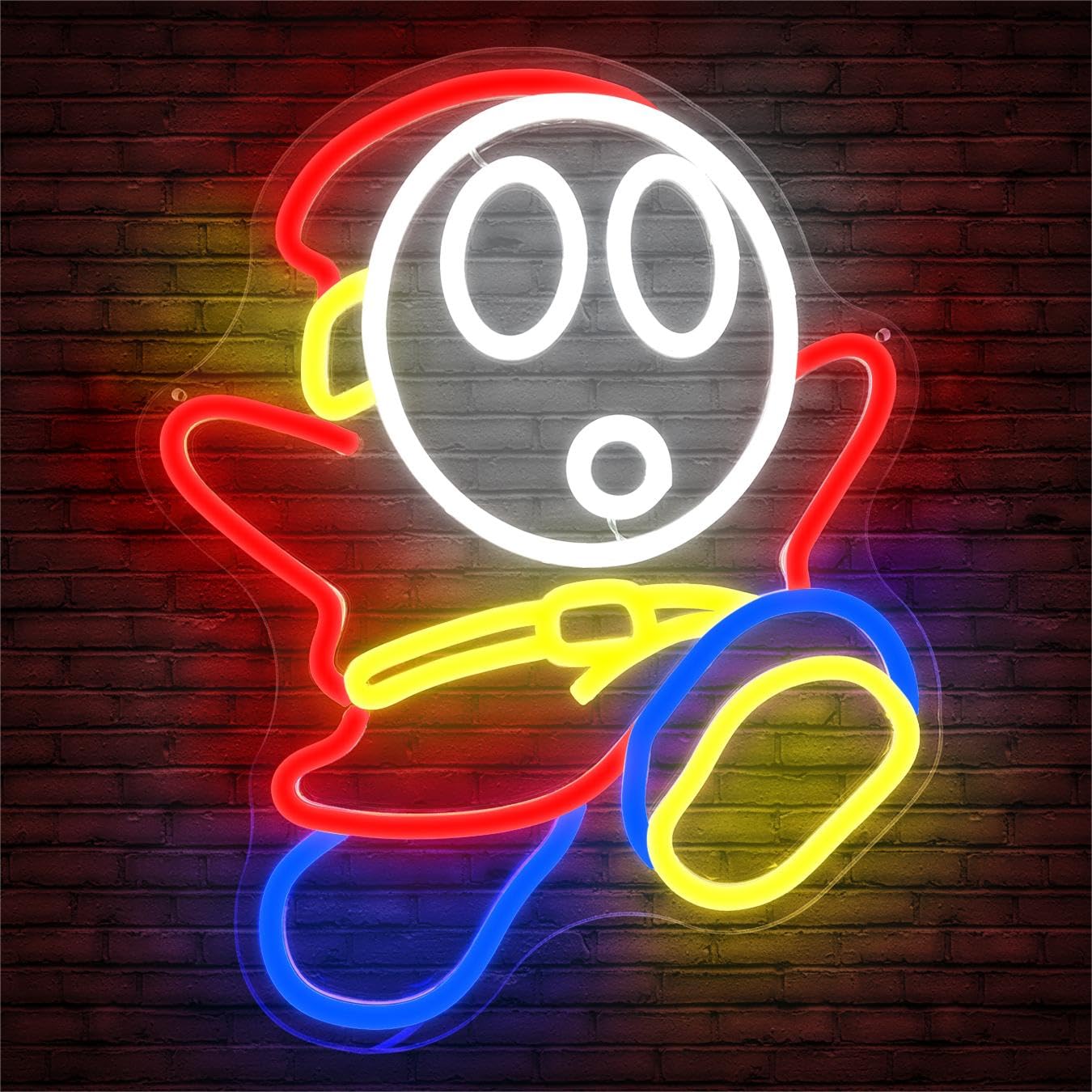 Amazon.com : Shy Guy Neon Sign Dimmable Led Neon Sign for Wall Decor ...