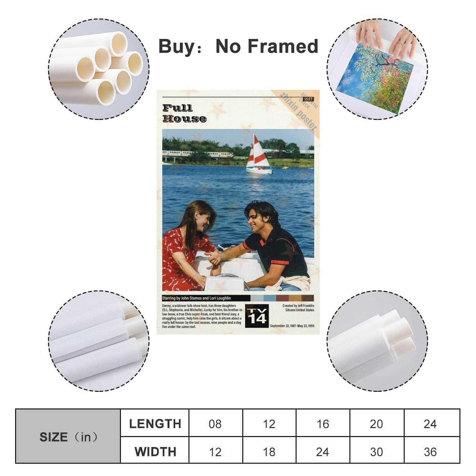 Snapklik.com : Full House Tv Series Show Poster Decorative Painting ...