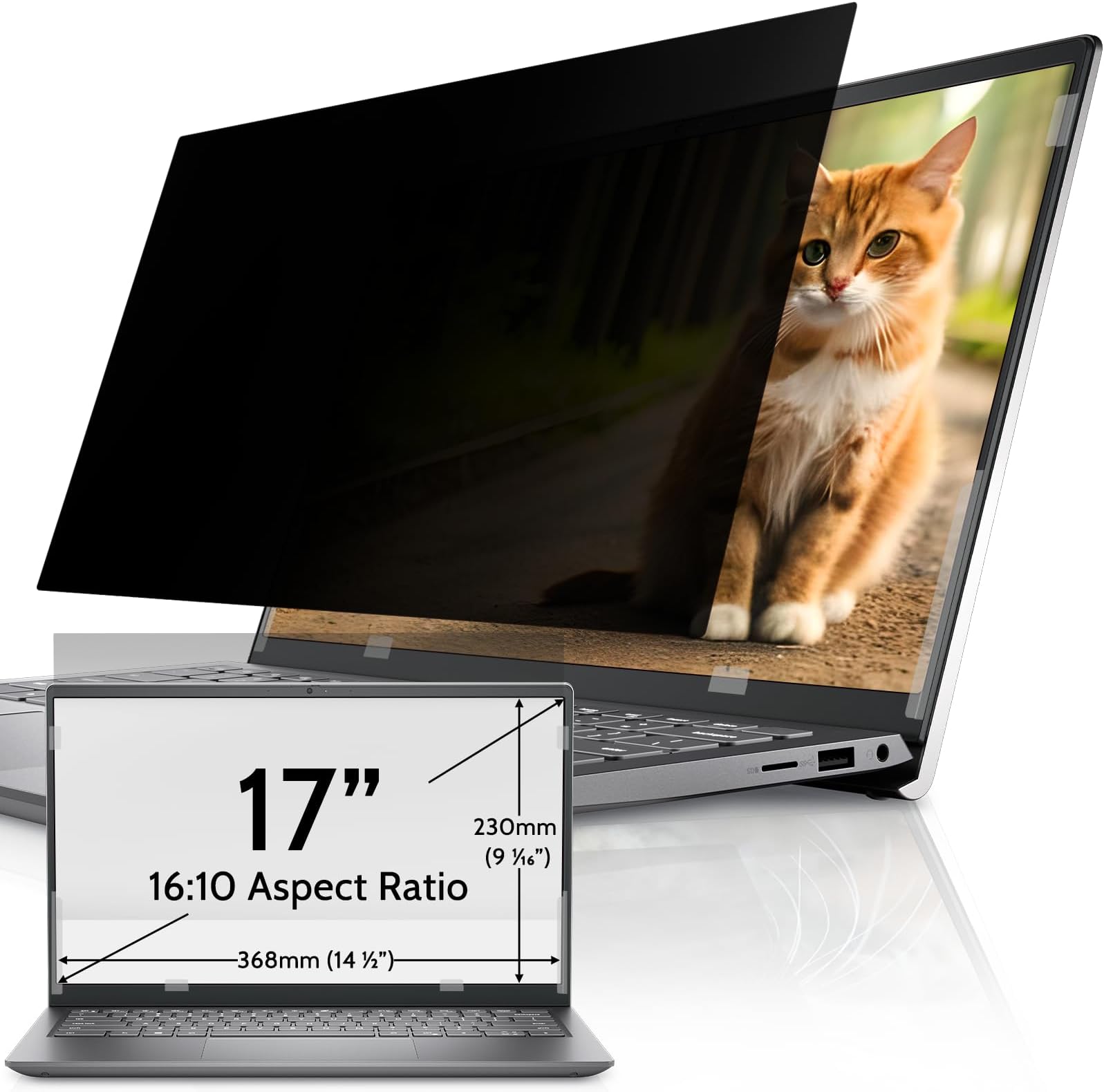 Amazon.com: IPROKKO Laptop Privacy Screen 17 Inch for HP Dell Acer Asus ...