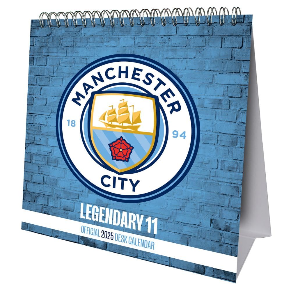 Amazon | Manchester City FC Desk Easel Calendar 2025 | 輸入版カレンダー