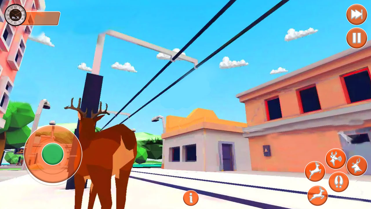 Crazy Deer Simulator Animal City Games: Real Deer in the City Safari ...
