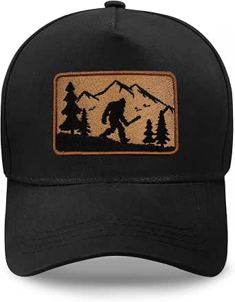 maidequan Bigfoot Hats for Men Women Adjustable Size Baseball Cap ...