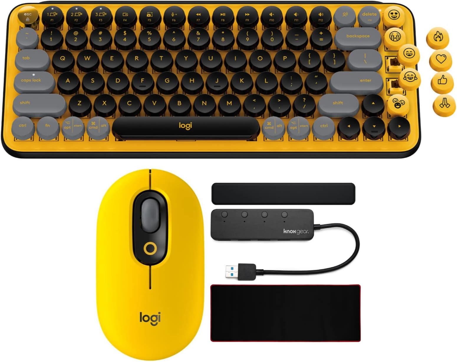 Amazon.com: Logitech POP Keys Wireless Mechanical Keyboard with ...
