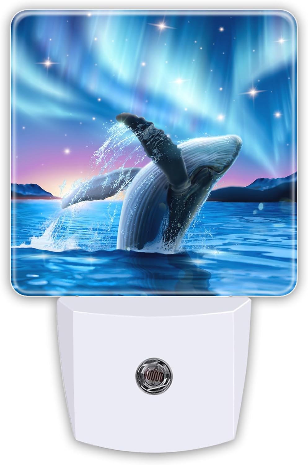 Humpback Whale Breaching Water Night Light for Kids, Fantasy Aurora ...