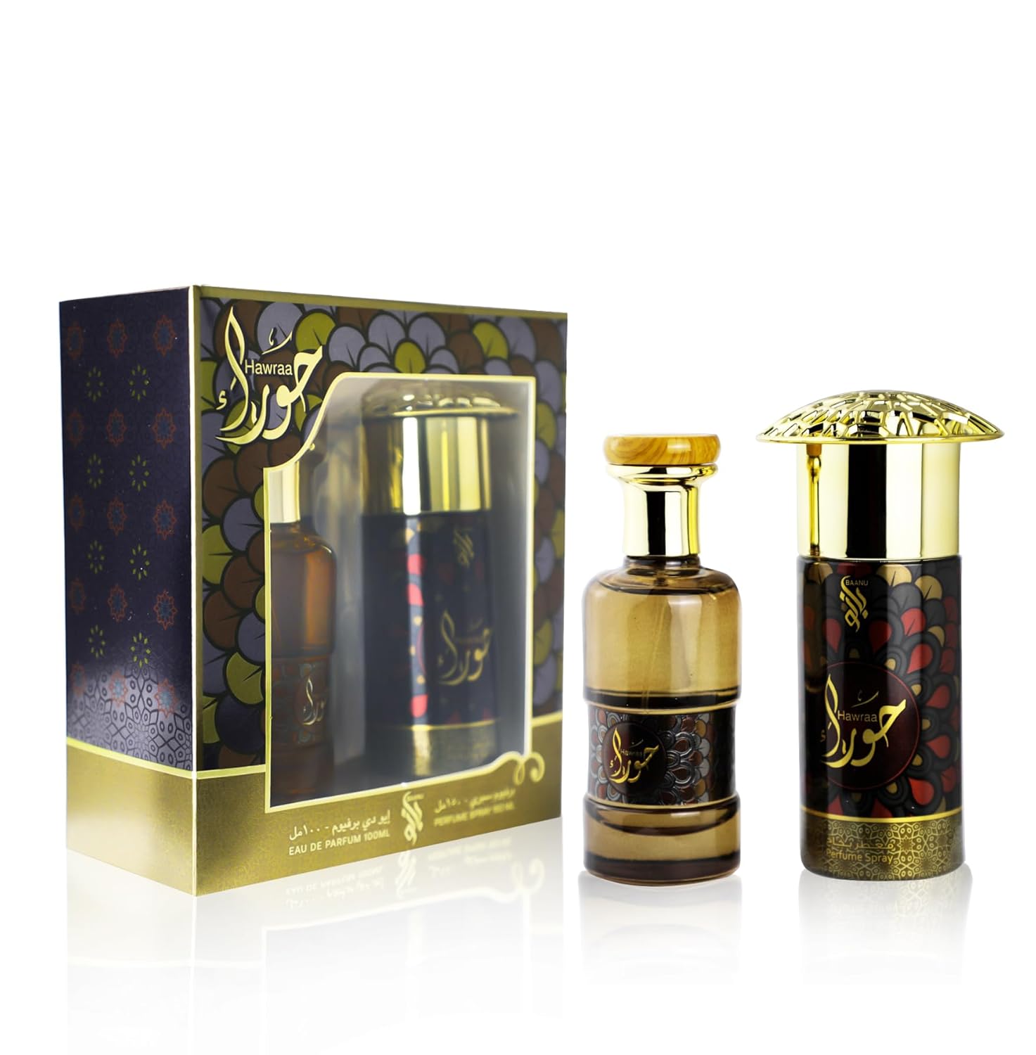Buy BAANU HAWRAA EDP 100ML + PERFUME SPRAY 150ML, PERFUME FOR MEN AND ...