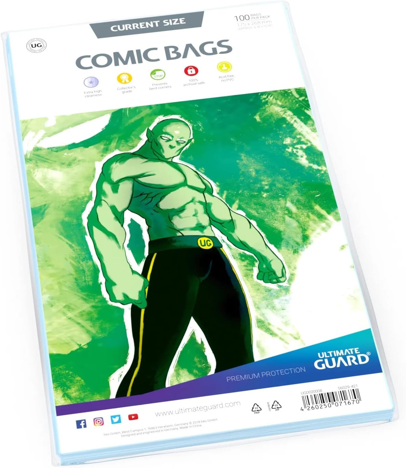 Ultimate Guard UGD020031 Comic Backing Boards Magazine Size (100 ...