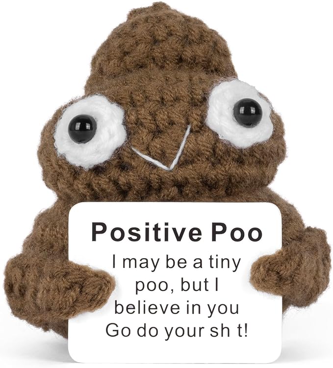 Amazon.com: Funny Positive Poo, Cute Crochet Potato Partner Toy with ...