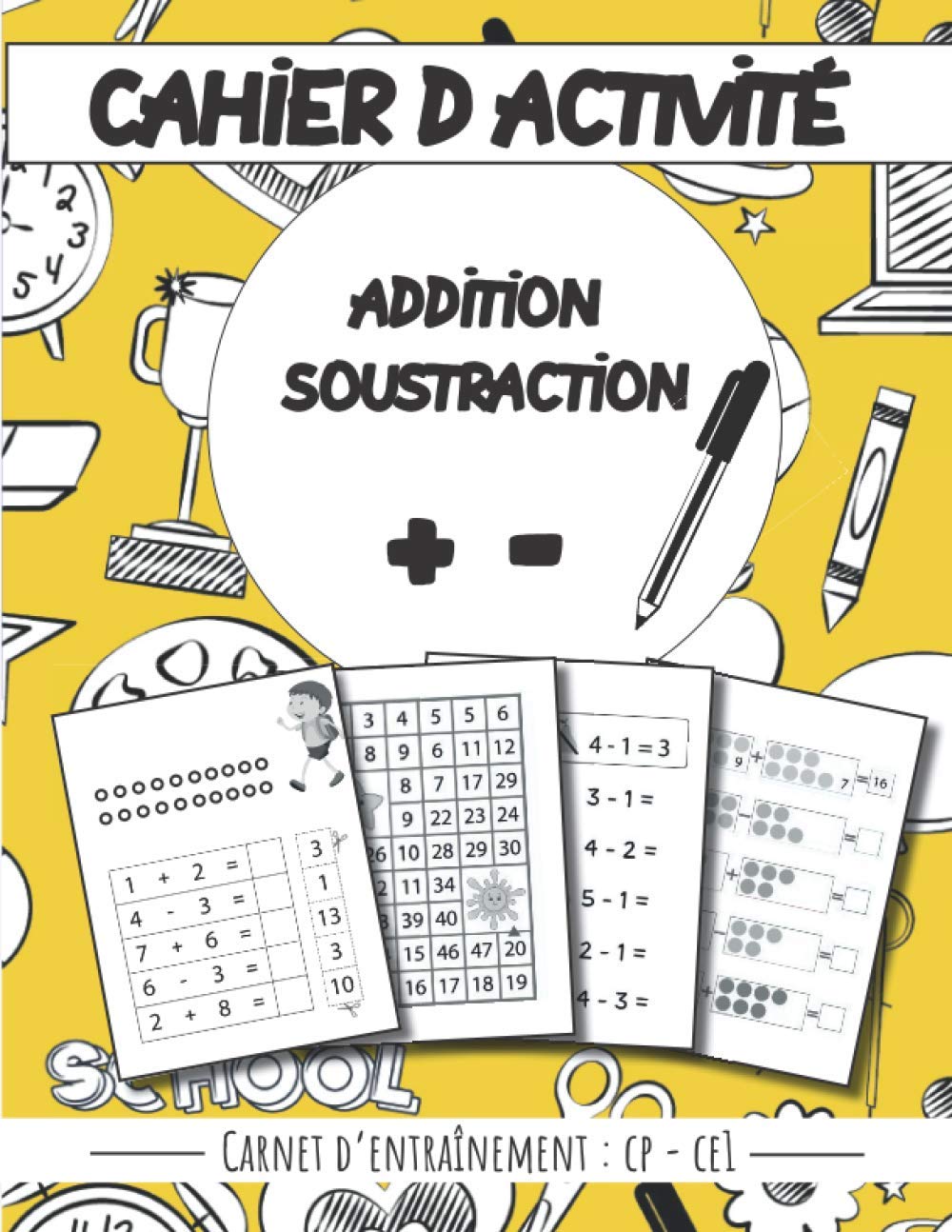 Cahier Dactivite Addition Soustraction Carnet Dentrainement Cp Ce1 Des ...