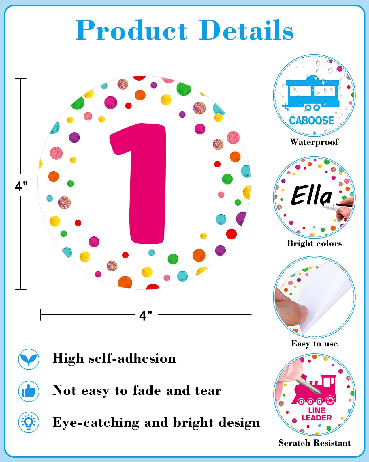 Snapklik.com : Boho Line Up Spots For Classroom Floor - 36PCS Confetti ...