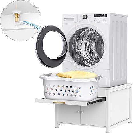 Amazon.com: GDLF Laundry Pedestal Heavy Duty Metal Washer and Dryer ...