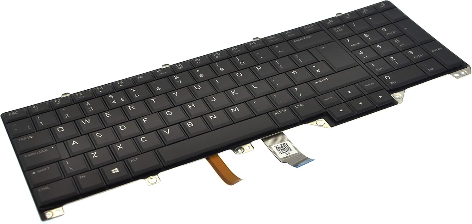 Dell Alienware 17 R4 R5 UK English QWERTY Backlit Keyboard MYC43 ...