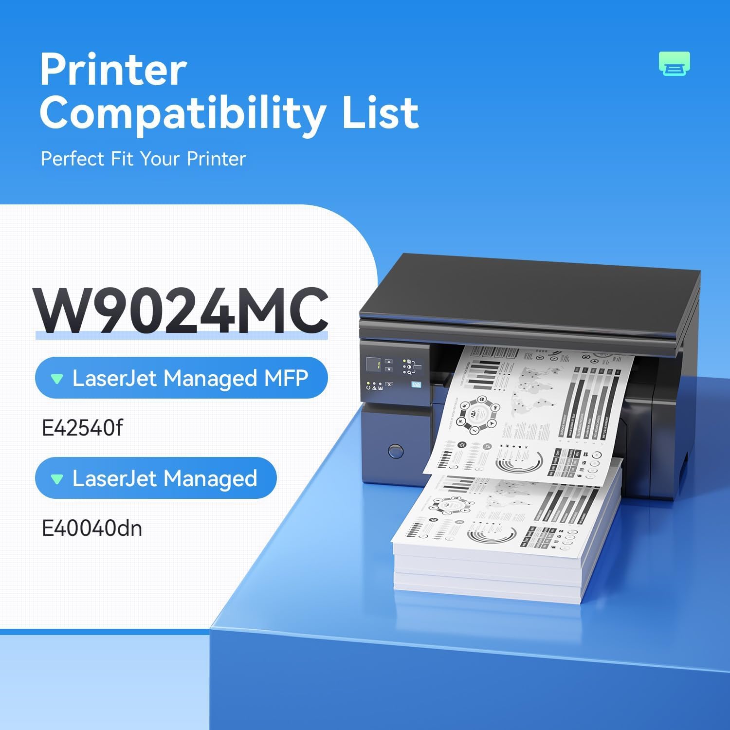 W9024MC Toner HP W9024MC Compatible For HP E40040dn / HP E42540F ...
