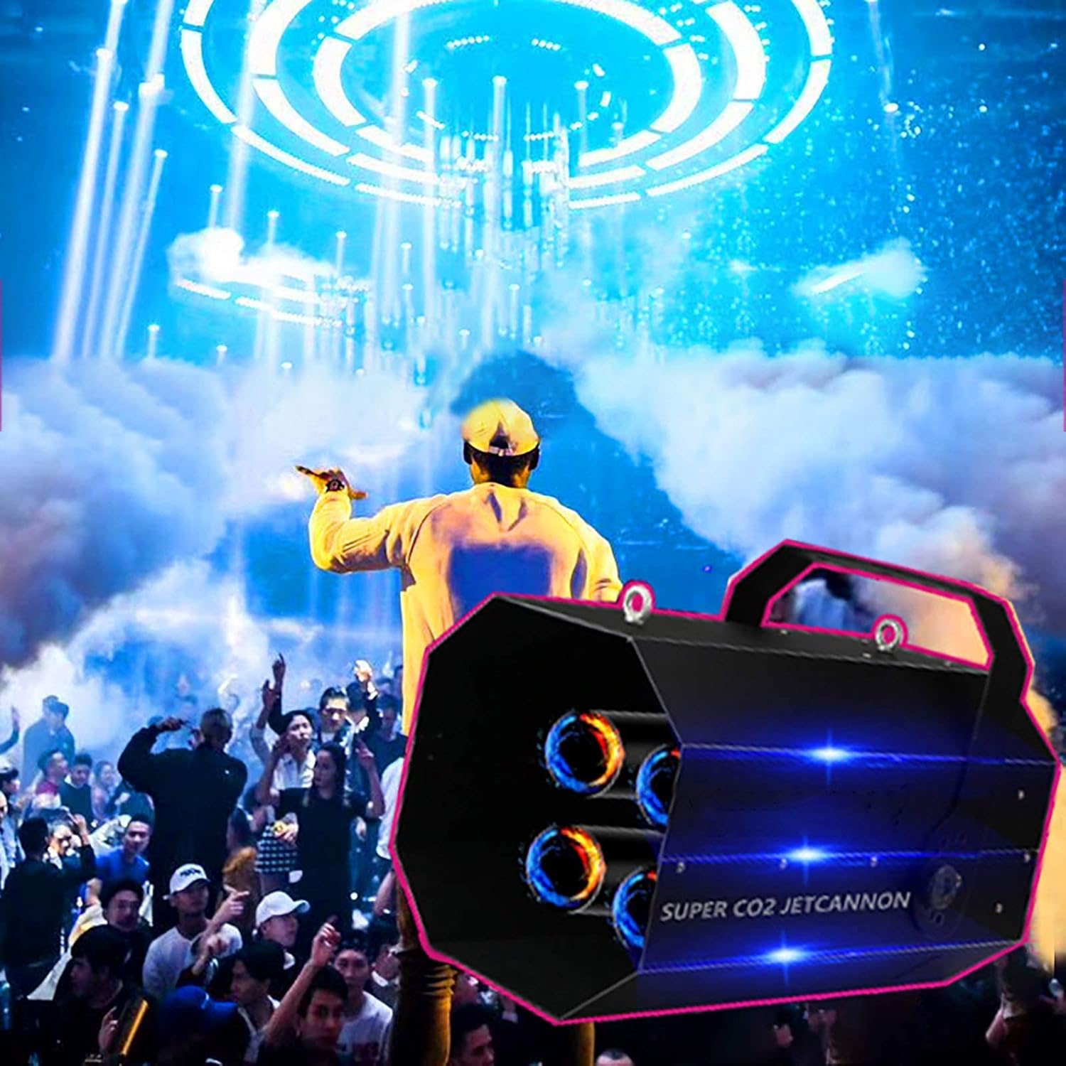 Amazon.com - CO2 Smoke Machine DJ Equipment Four Heads CO2 Gas Column ...