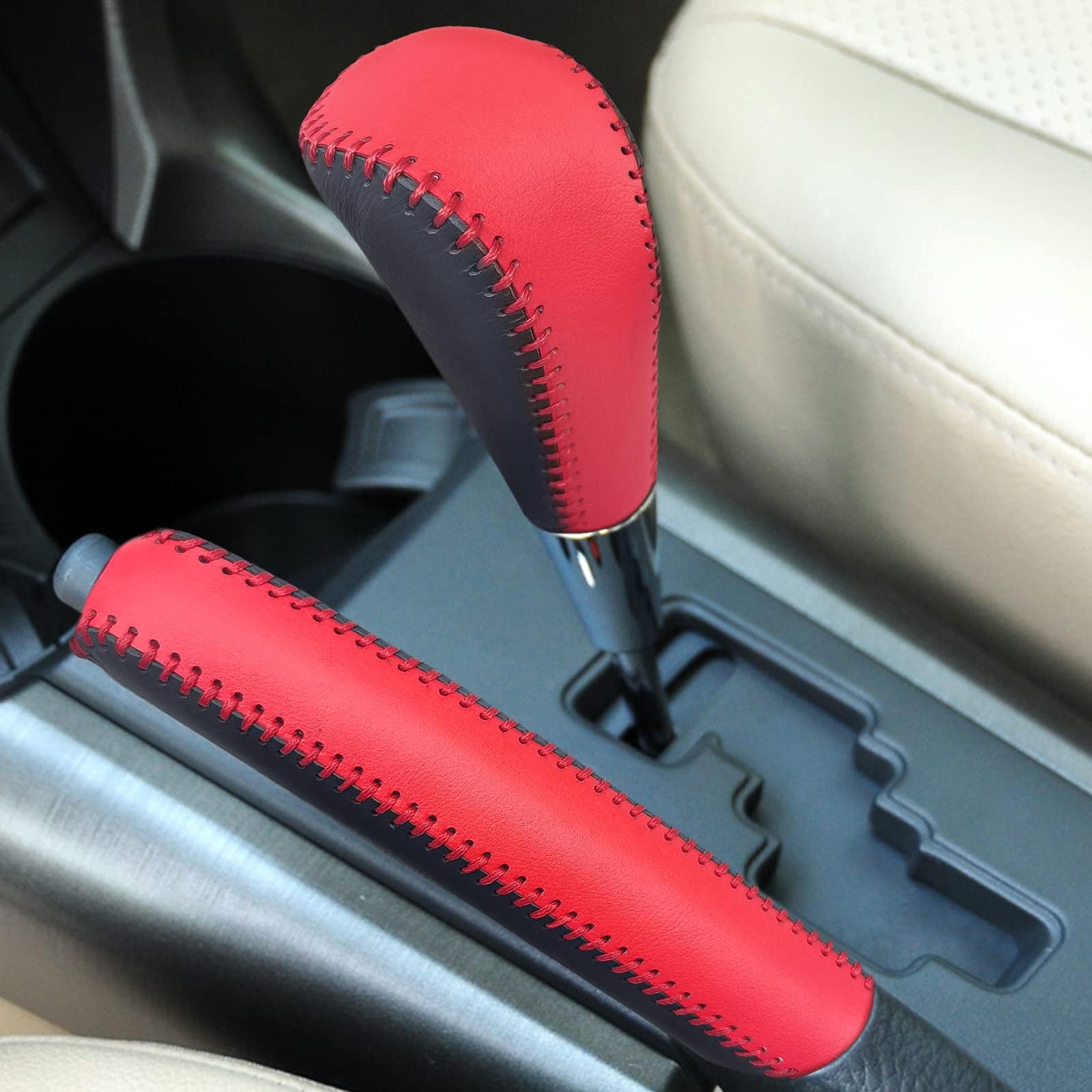 Amazon.com: AICEL 2 Pcs Car Gear Shift Knob Cover, Elastic Silicone Car ...