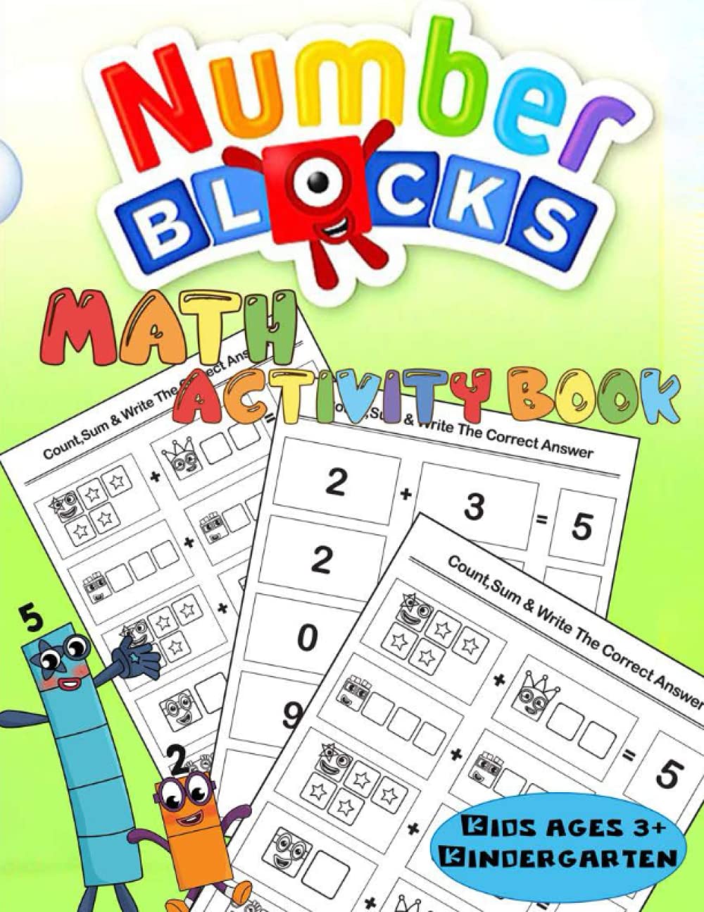 Buy Numberblocks Math Activity Book: Premium Illustration Pages to ...