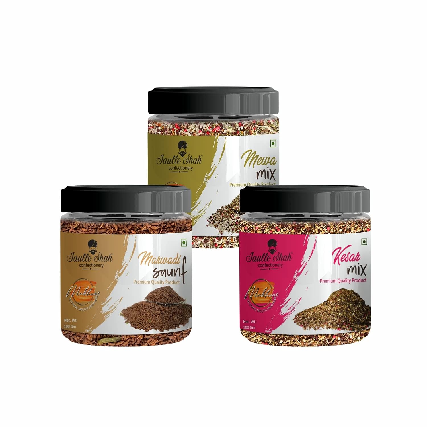 Jaulle Shah Combo; MEWA Mix Mukhwas, Kesar Mix Mukhwas, Marwari Saunf ...