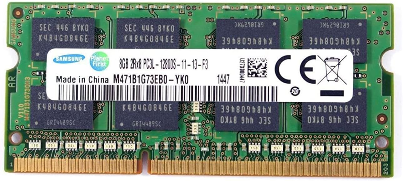 Samsung 8GB PC3L-12800S DDR3-1600 2RX8 Non-ECC SODIMM Memory ...
