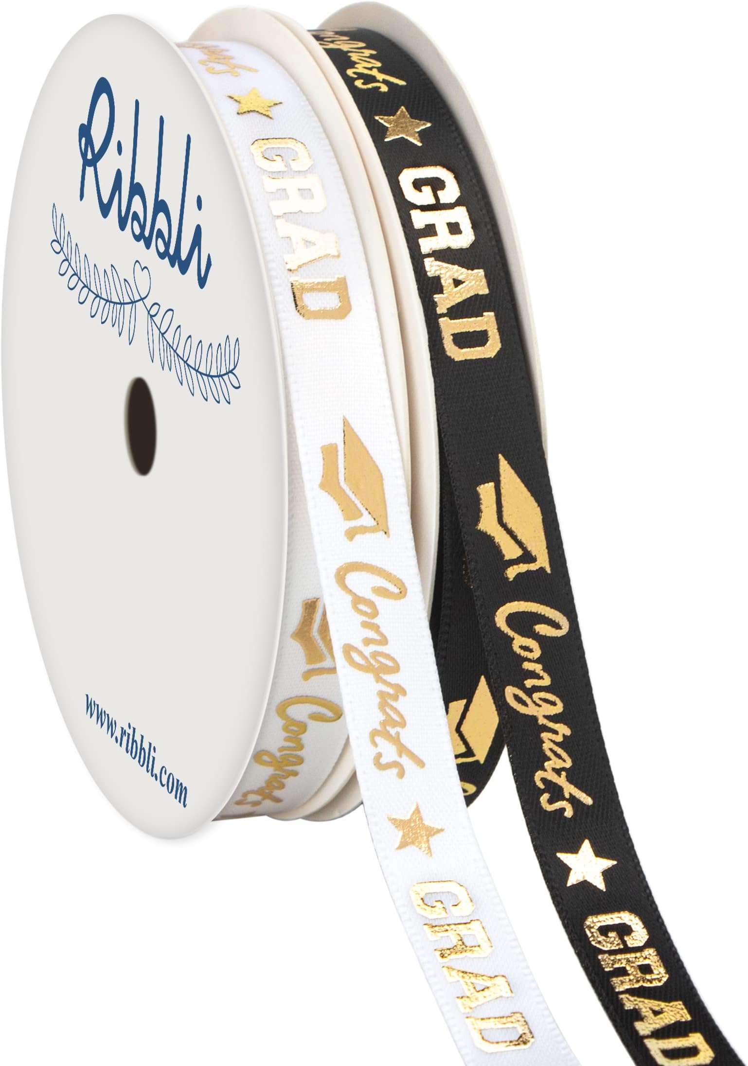 Amazon.com: 4 Rolls 20 Yards Graduation Ribbons, 3/8" Graduation Hat ...