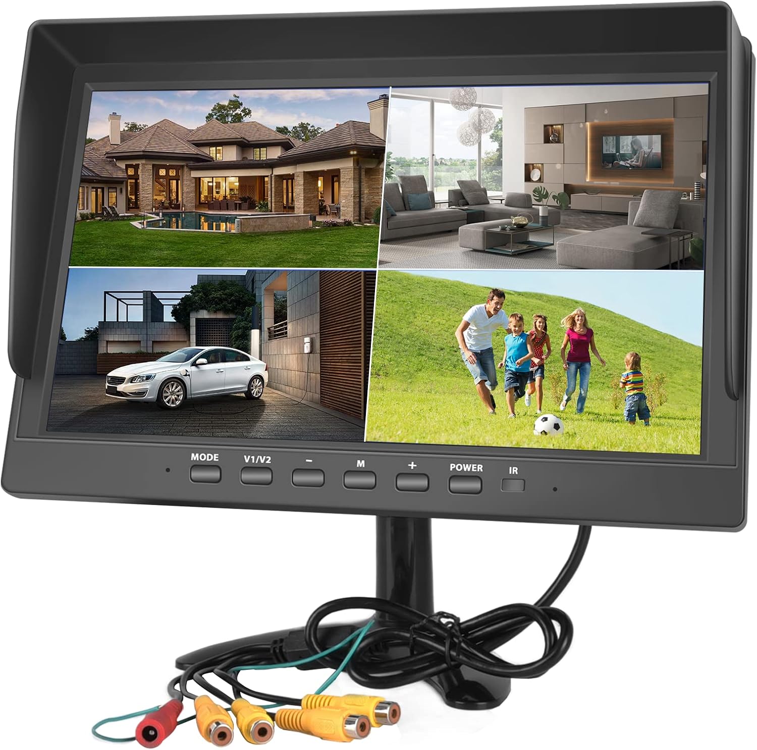 Amazon.com: Hikity 10 Inch LCD CCTV Mini Security Monitor, Portable ...