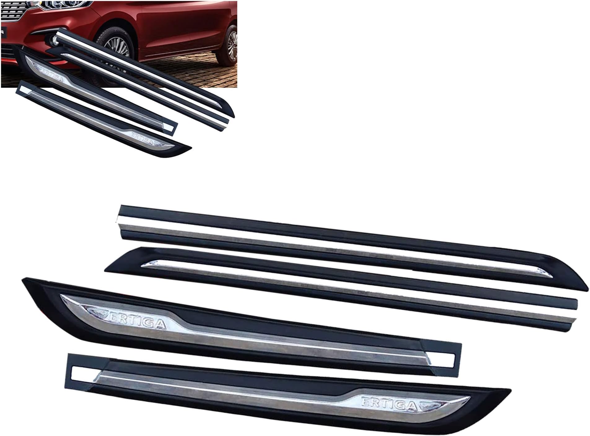 Chrome Maruti Suzuki New Ertiga Window Garnish (Set Of 8 Pcs) : Amazon ...