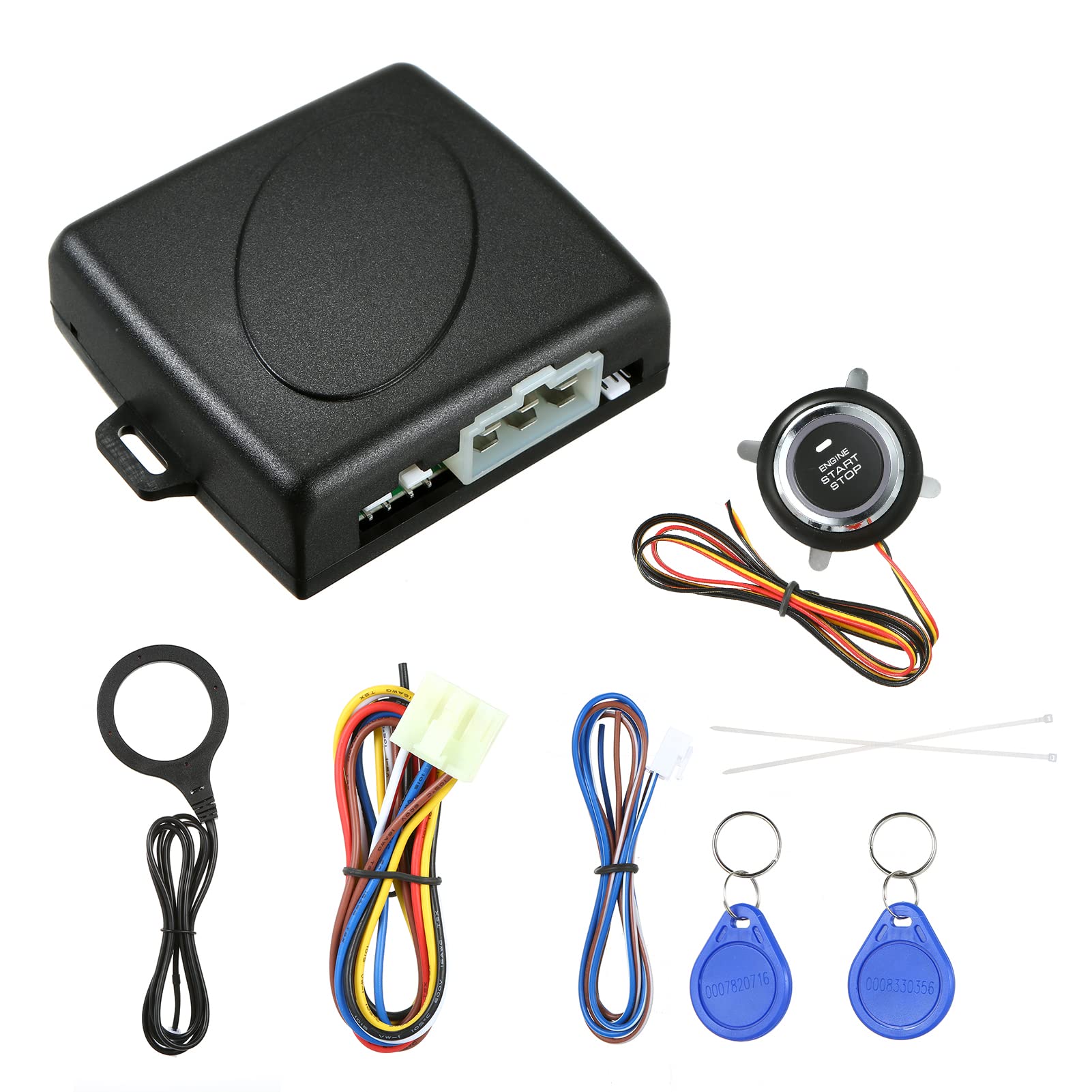 Buy Honeytecs Car Engine Push Start Button RFID Safe Lock Ignition ...