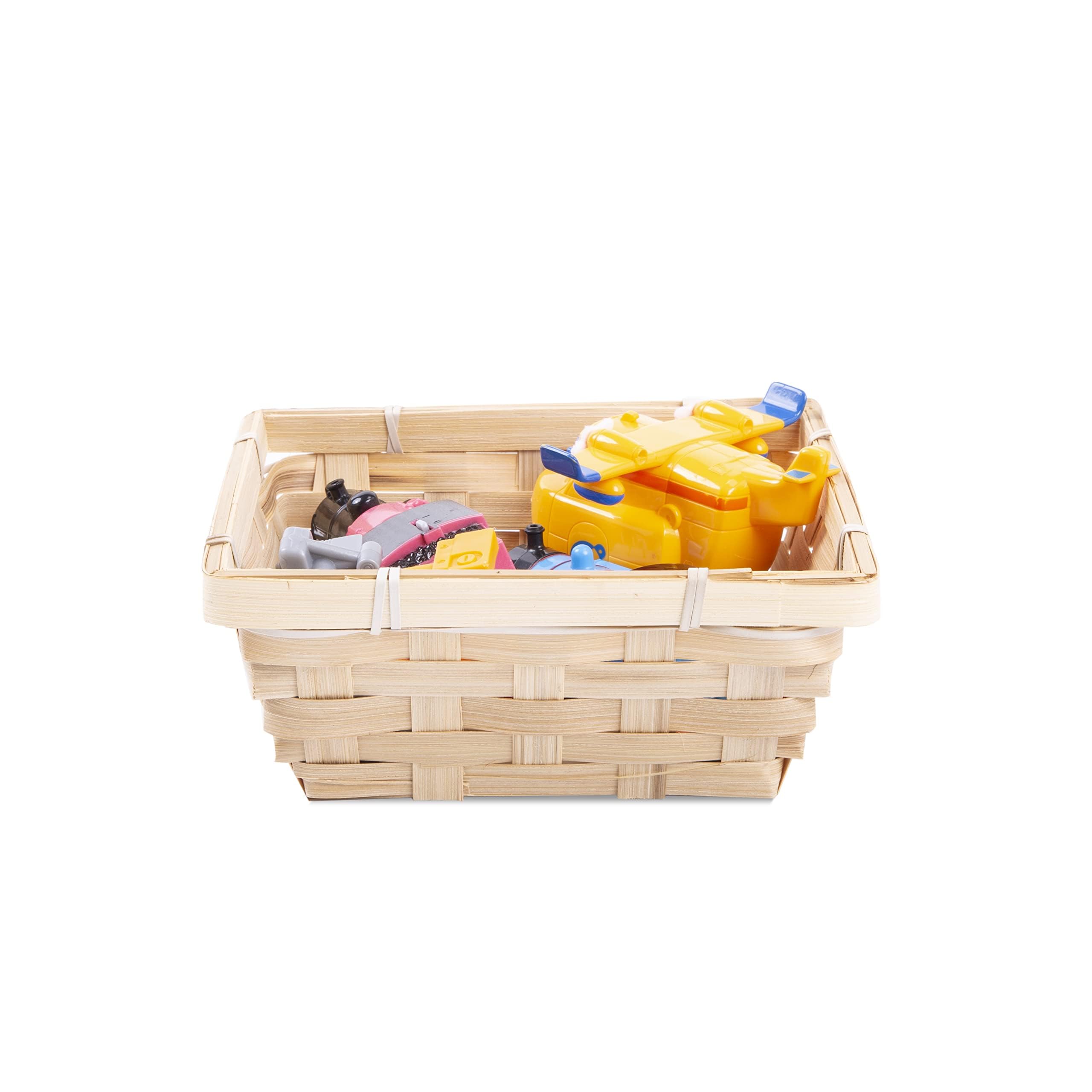 Square Bamboo Bread Basket Food Storage Basket Wicker Christmas Hamper ...